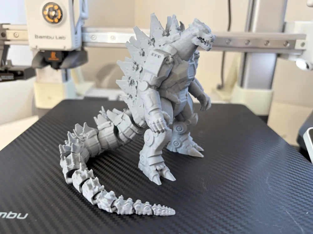 Flexzilla- Mecha Godzilla Flexi - Free 3D Print Model - MakerWorld