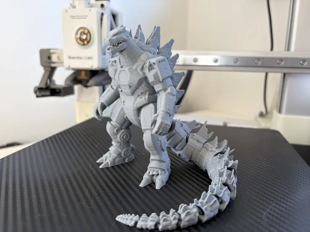 Flexzilla- Mecha Godzilla Flexi - Free 3D Print Model - MakerWorld