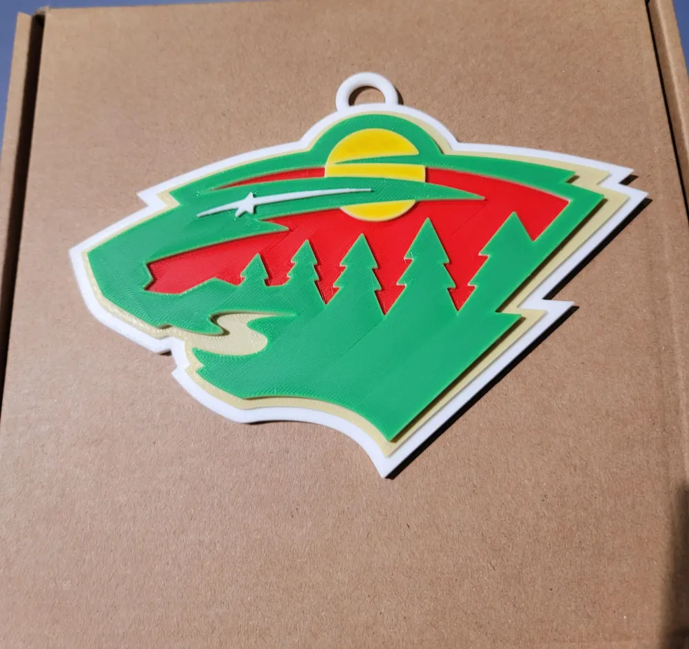 MINNESOTA WILD 3D Logo 180mm series by mercadogarzas - MakerWorld