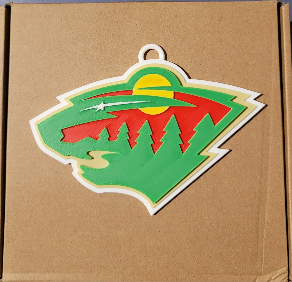 MINNESOTA WILD 3D Logo 180mm series by mercadogarzas - MakerWorld