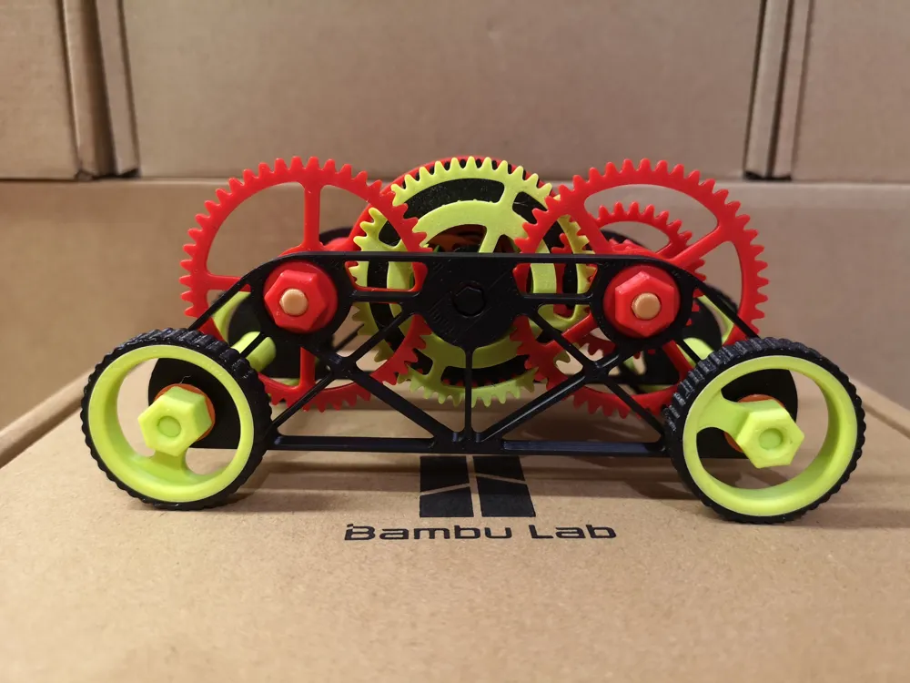 Spring Car – Wind-up Mechanism - 4x4 - Free 3D Print Model - MakerWorld