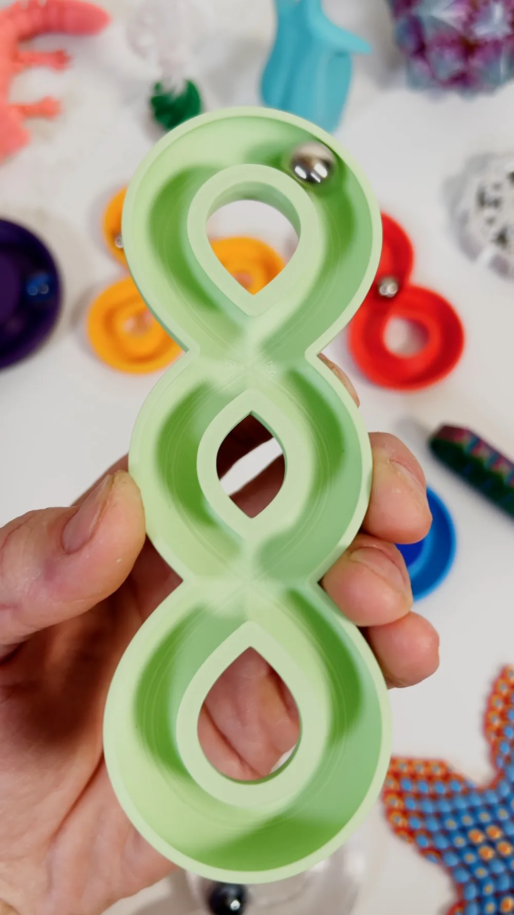 Marble Racers Infinite Loop Fidgets - Free 3D Print Model - MakerWorld