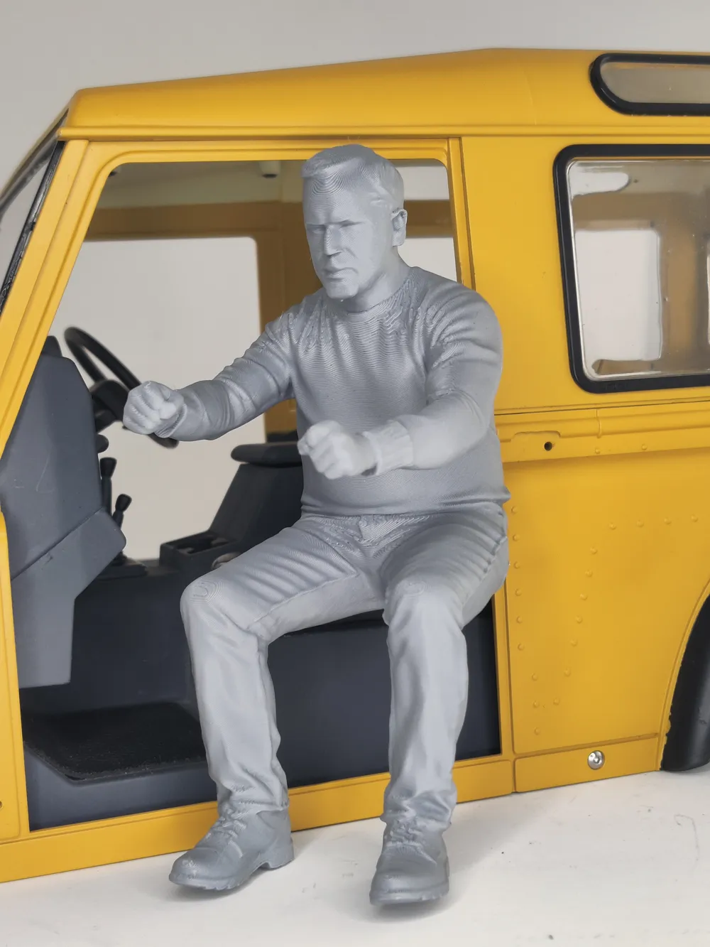 Driver figure large man for rc scaler or crawler10 - Free 3D Print ...