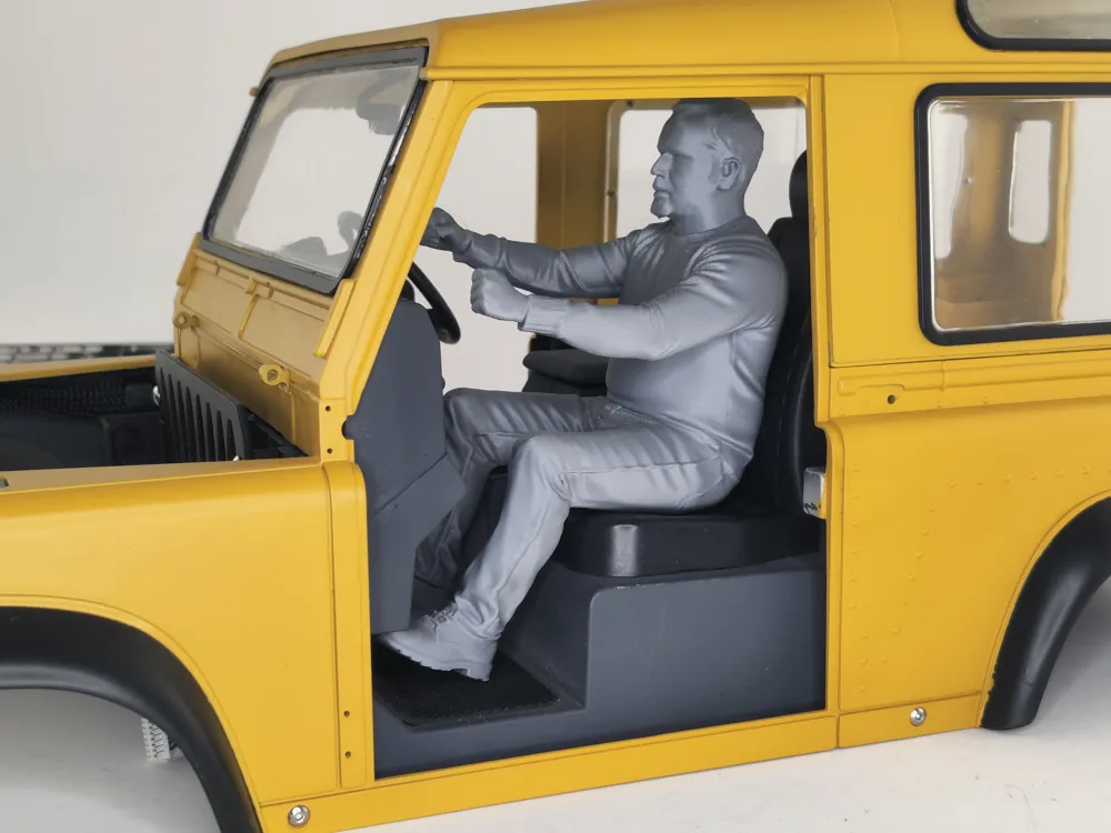 Driver figure large man for rc scaler or crawler10 - Free 3D Print ...
