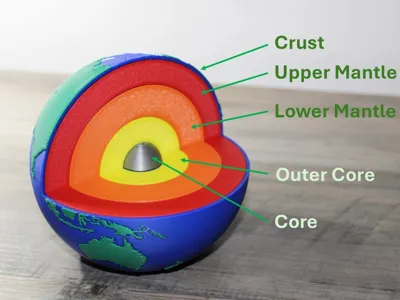 Interactive Earth Model with Layers by Franken 3DMakerWorld: Download ...