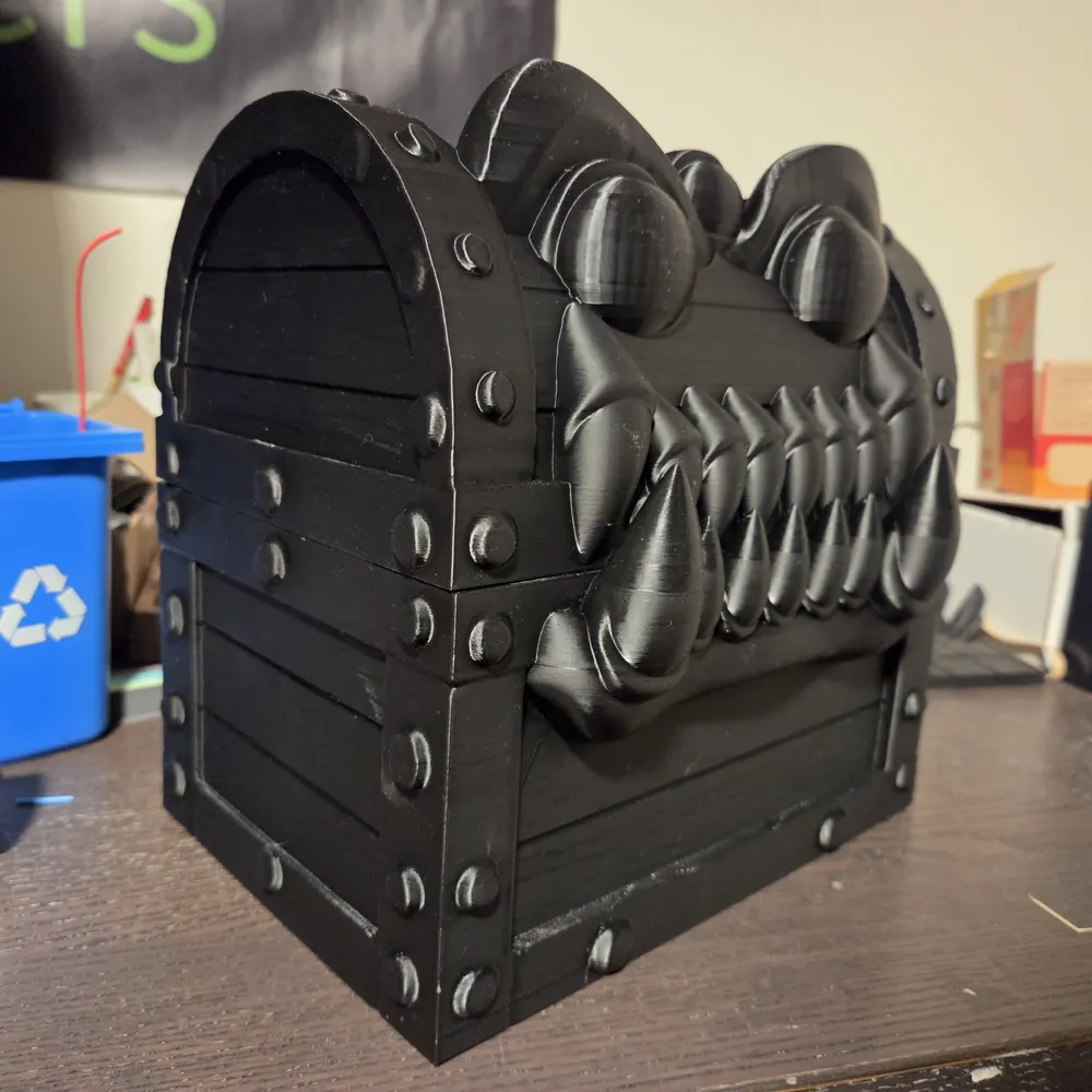 Mimic Monster Chest Candy Box or Bowl - Free 3D Print Model - MakerWorld