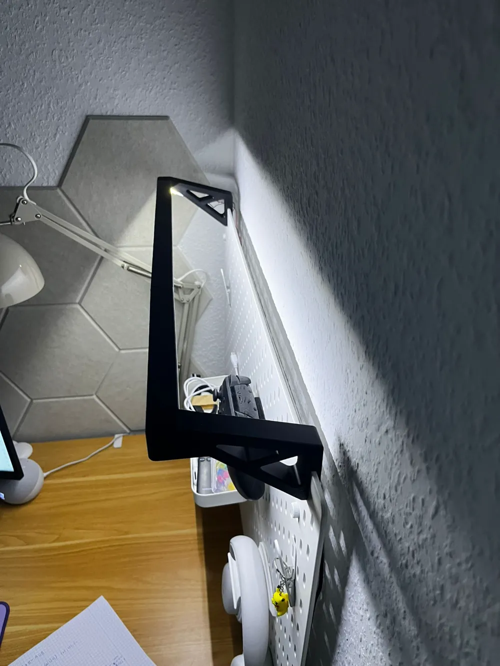 Ikea Skadis LED strip light banner by Poppa - MakerWorld