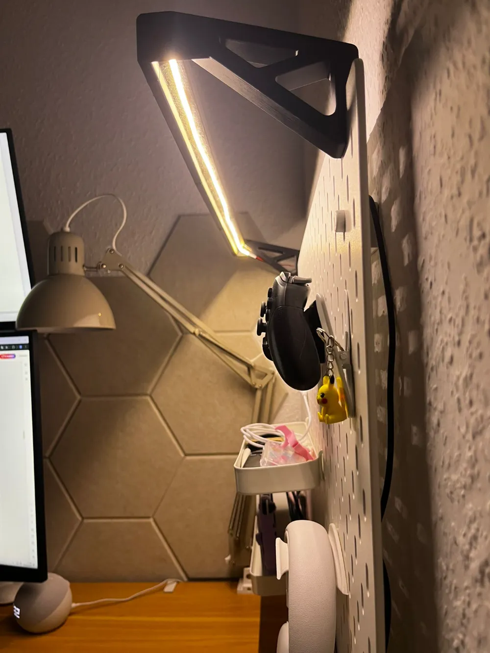 Ikea Skadis LED strip light banner by Poppa - MakerWorld