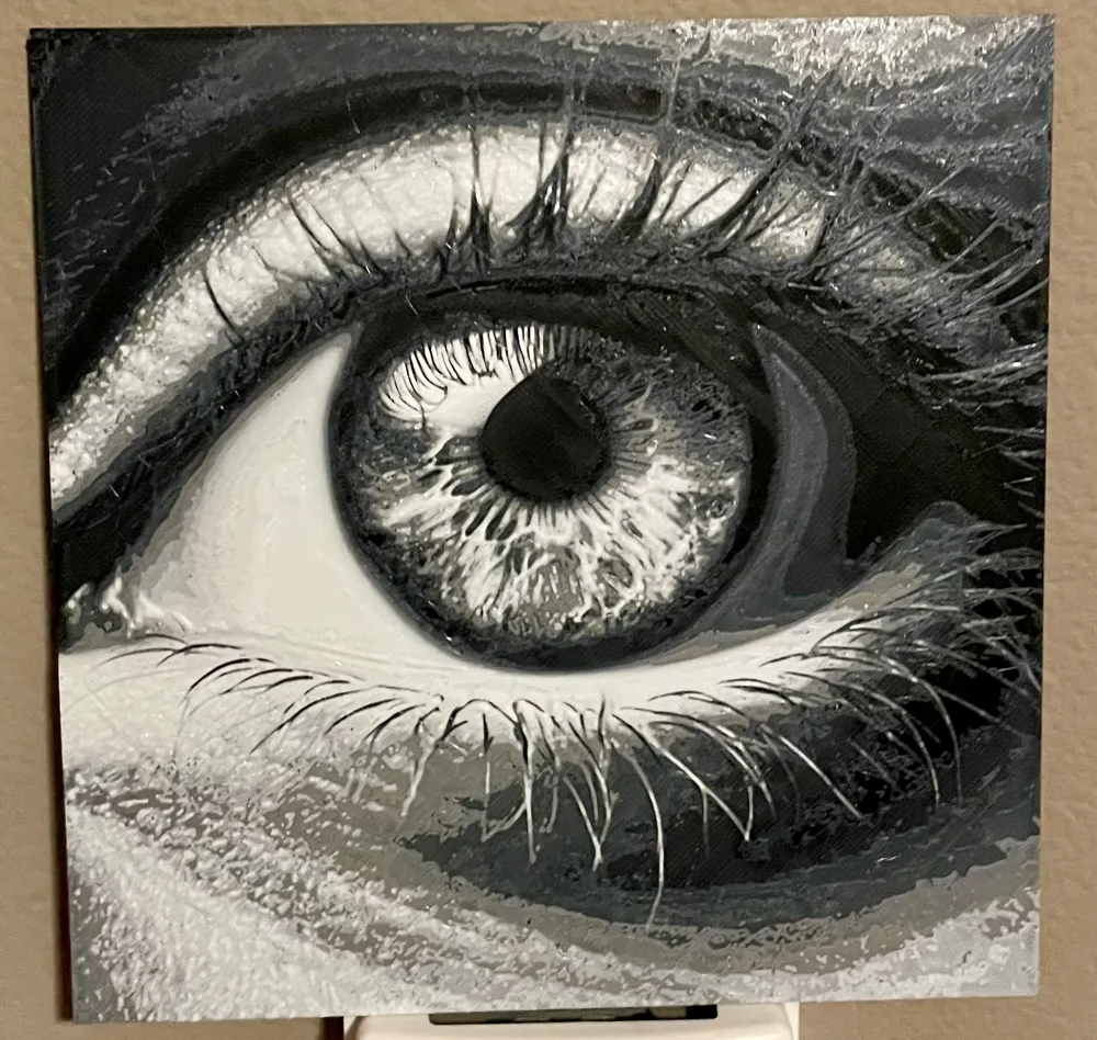 The Eye - Hueforge 4 color filament painting by Swiger3D - MakerWorld