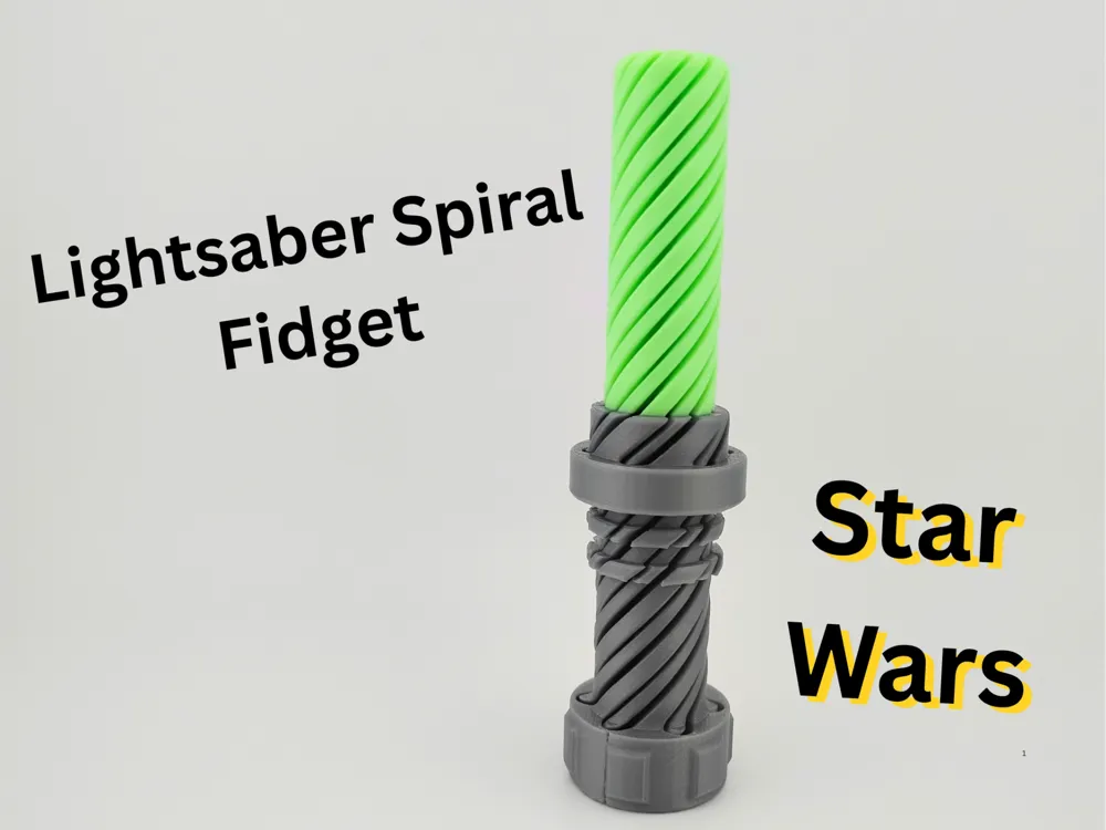 Lightsaber Vortex Spiral Fidget - Free 3D Print Model - MakerWorld