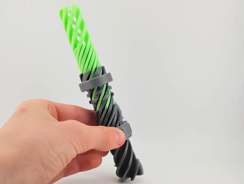Lightsaber Vortex Spiral Fidget - Free 3D Print Model - MakerWorld