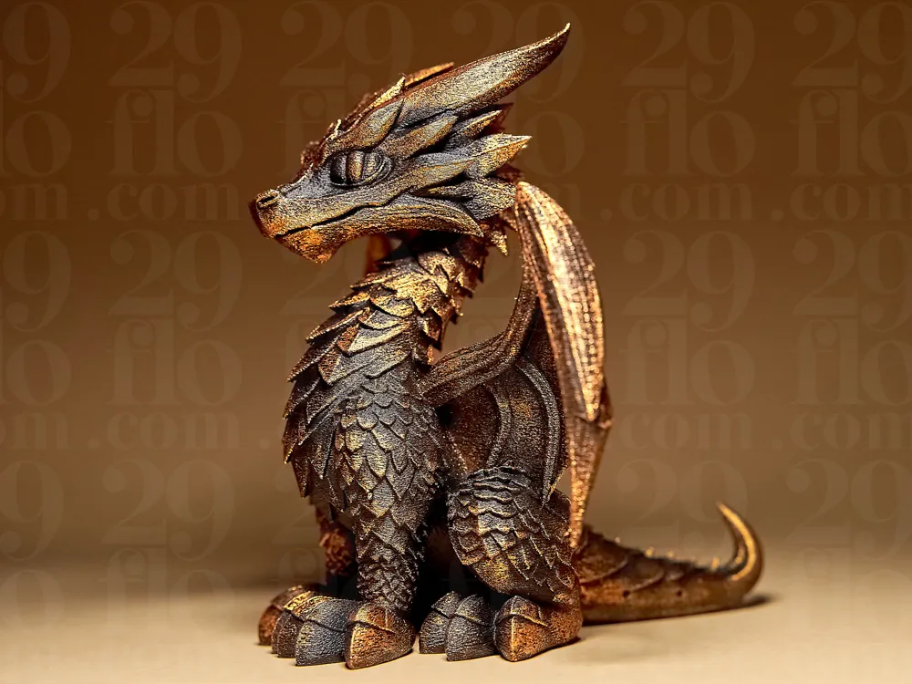 Dragon Statuette by 29FLO MakerWorld: Download Free 3D Models