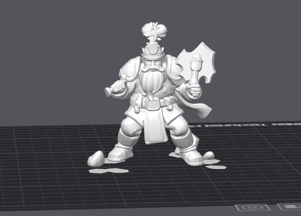 Medieval Dwarf Warrior by Pandora MakerWorld: Download Free 3D Models