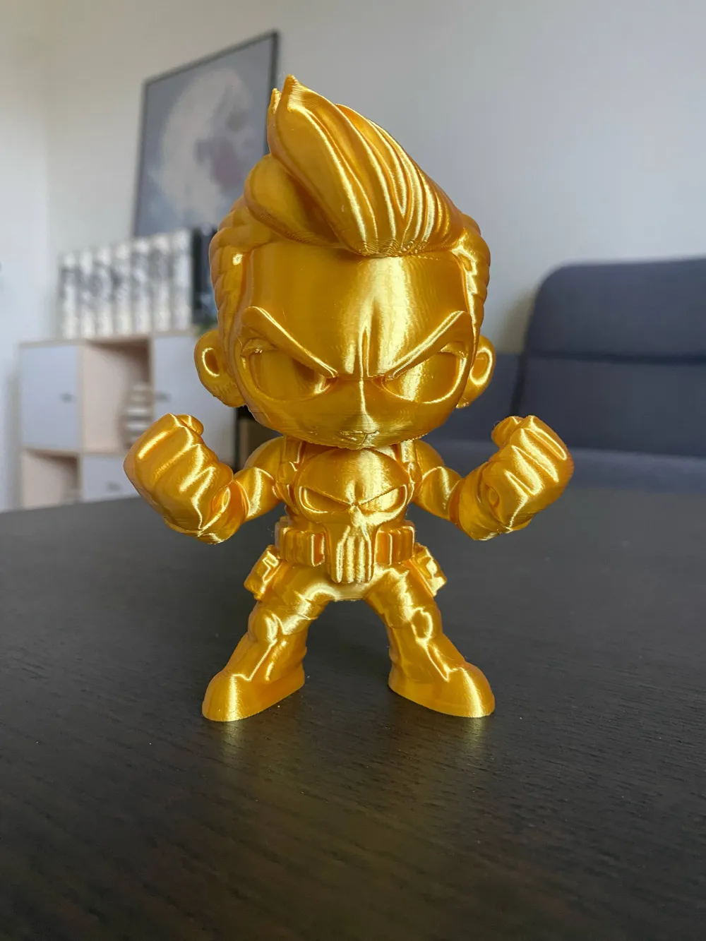 The Punisher Chibi style - Free 3D Print Model - MakerWorld