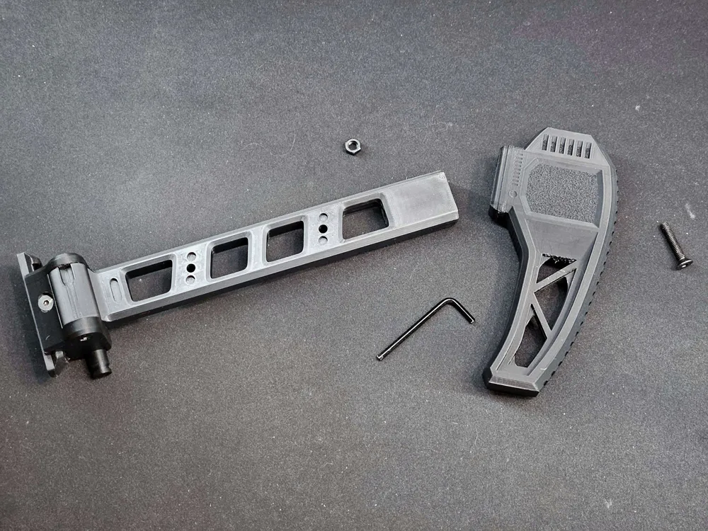 Custom Gantry Airsoft Fixed Folding Stock - Free 3D Print Model ...