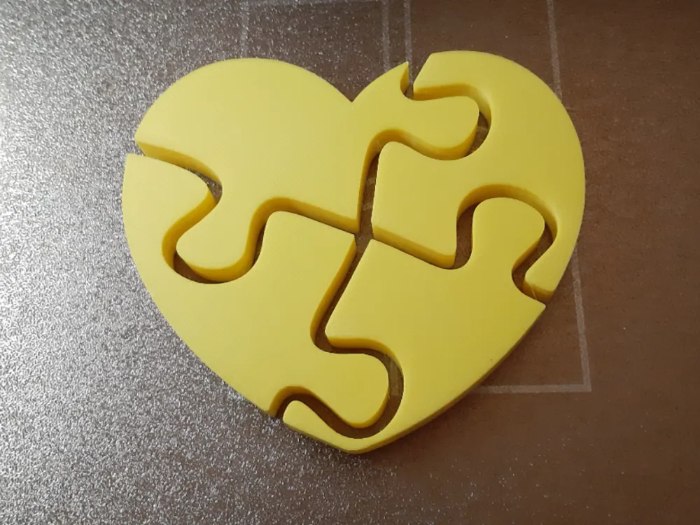 Autism Puzzle Heart by Games and Songs MakerWorld: Download Free 3D Models