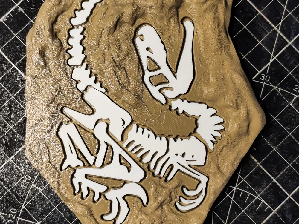 Dinosaur Fossil Jigsaw Puzzle - Free 3D Print Model - MakerWorld