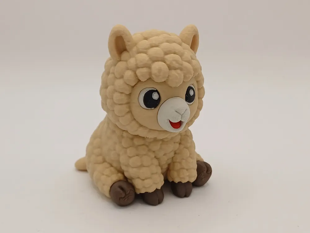 Happy Alpaca - multipart (no AMS) - Free 3D Print Model - MakerWorld