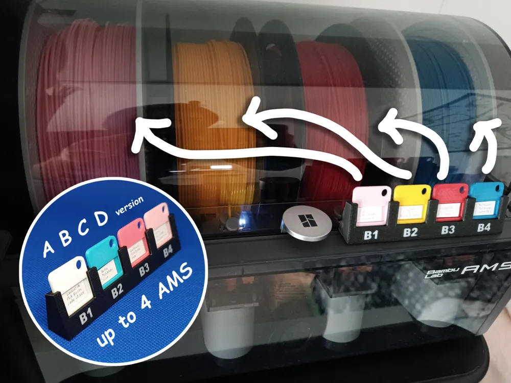 AMS Swatch Sample Display by Valeria Momo - MakerWorld