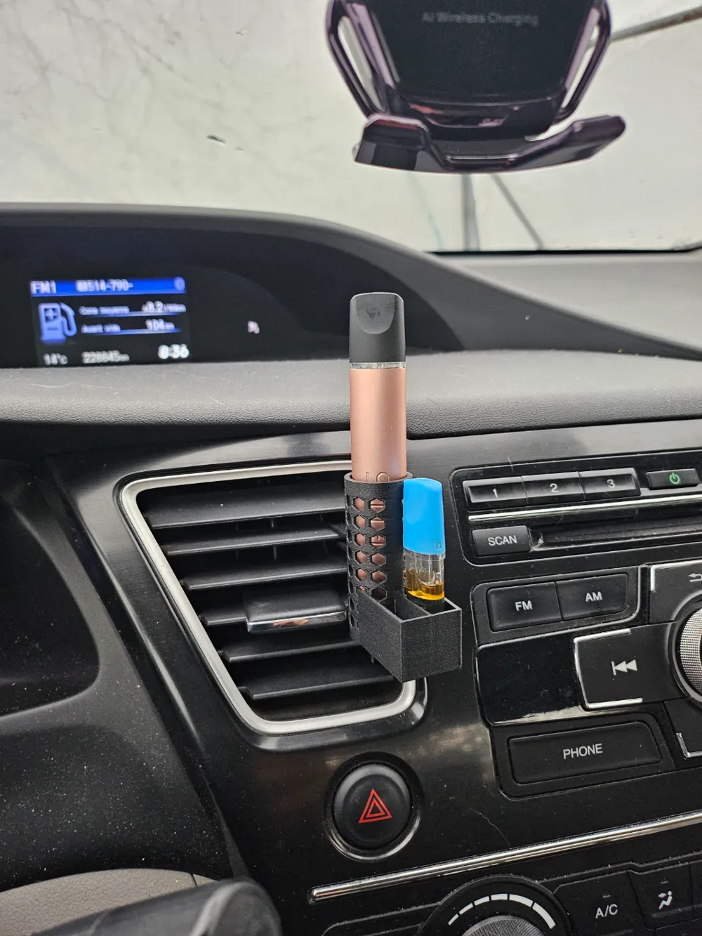 Vape-car-vent Holder+2x refil/glasses holder by Tommy Gun - MakerWorld