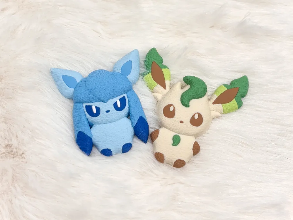 Pokemon Cookie (Eevee Series) Hair Clip/Fridge Magnet - Free 3D Print ...