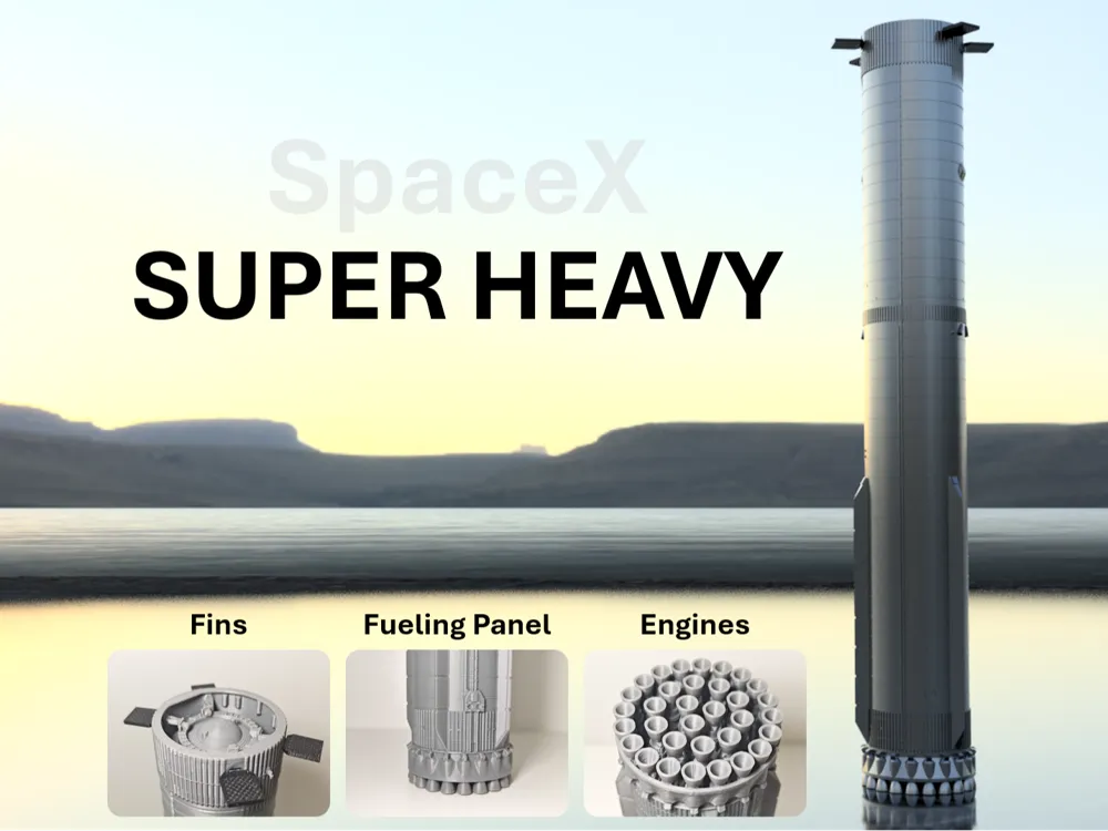 SpaceX Super Heavy Booster by 电容电阻分不清 Anxiety MakerWorld: Download Free ...