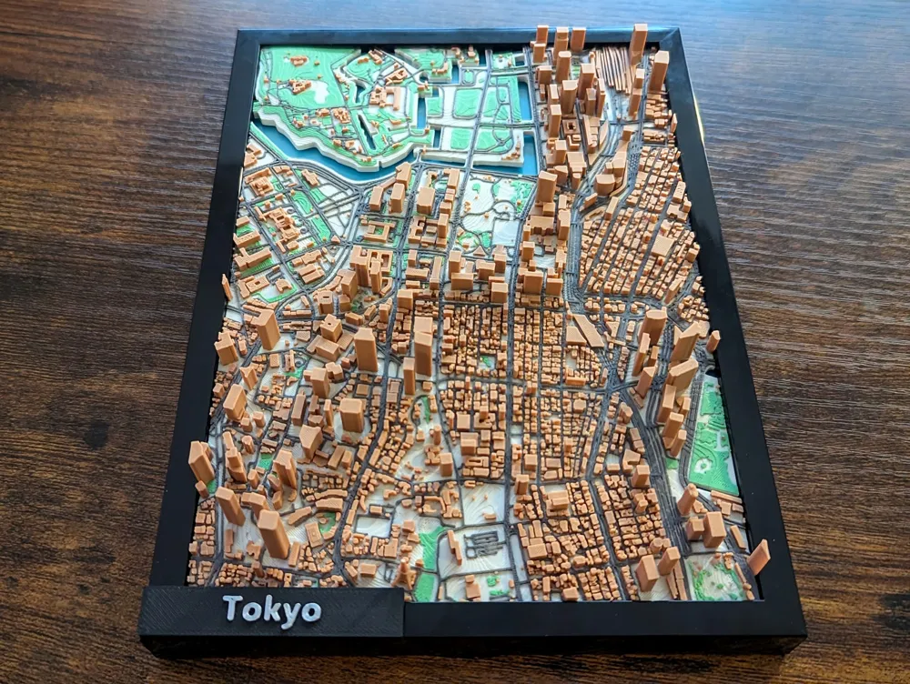 Tokyo Japan 3D Miniature v2 - Free 3D Print Model - MakerWorld