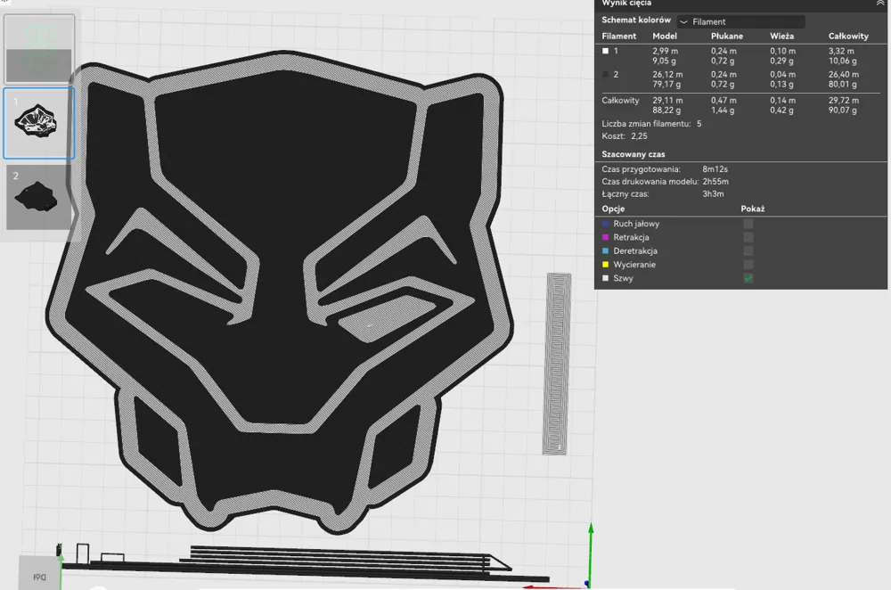 BLACK PANTER LOGO MARVEL LEDBOX WALLART ROOM DECOR - Free 3D Print ...