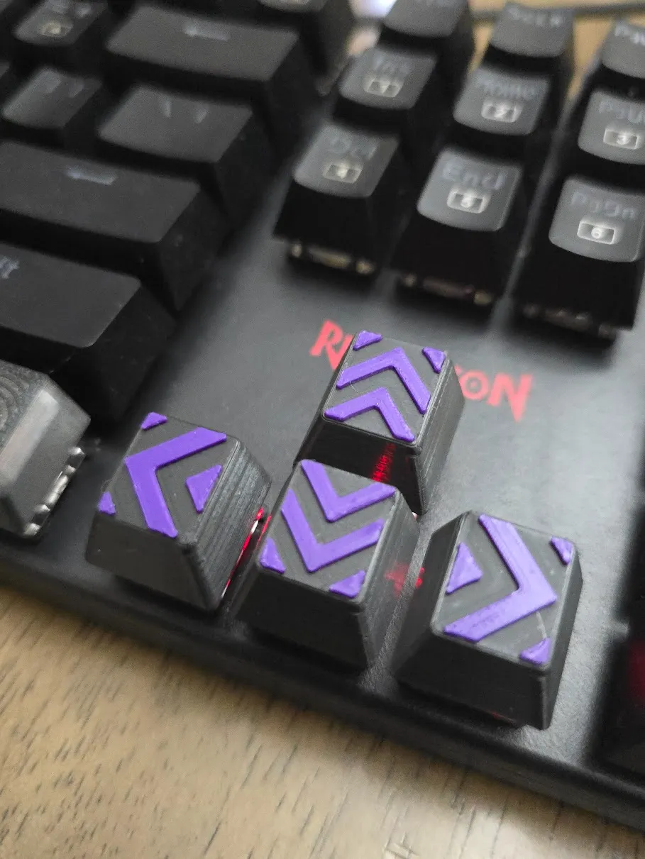 Textured Arrow Keycaps - Free 3D Print Model - MakerWorld
