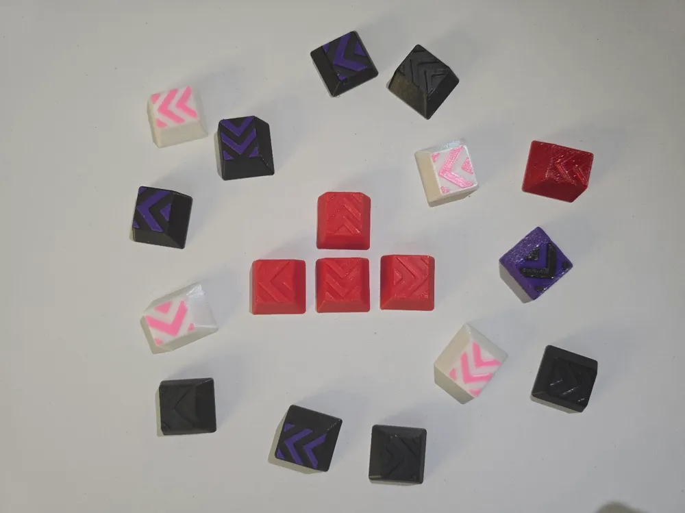 Textured Arrow Keycaps - Free 3D Print Model - MakerWorld
