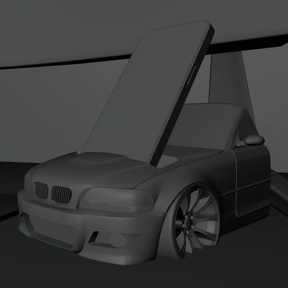 BMW M3 E46 Front Phone Stand by MehTechArt MakerWorld: Download Free 3D ...