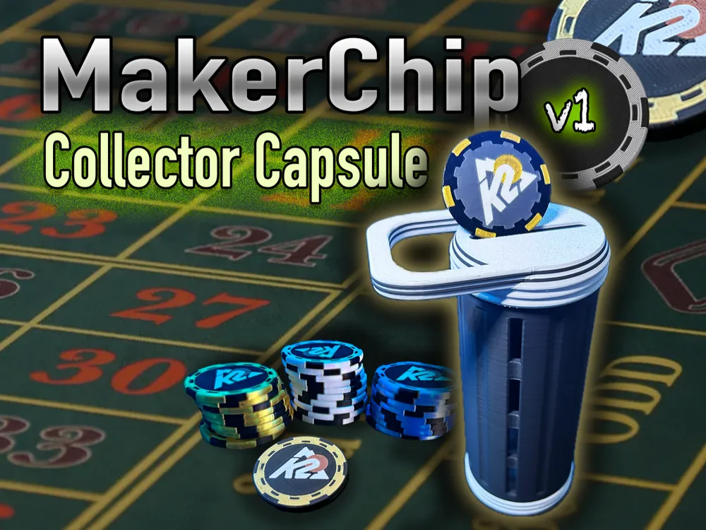 MakerChip Collector Capsule by K2_Kevin MakerWorld: Download Free 3D Models