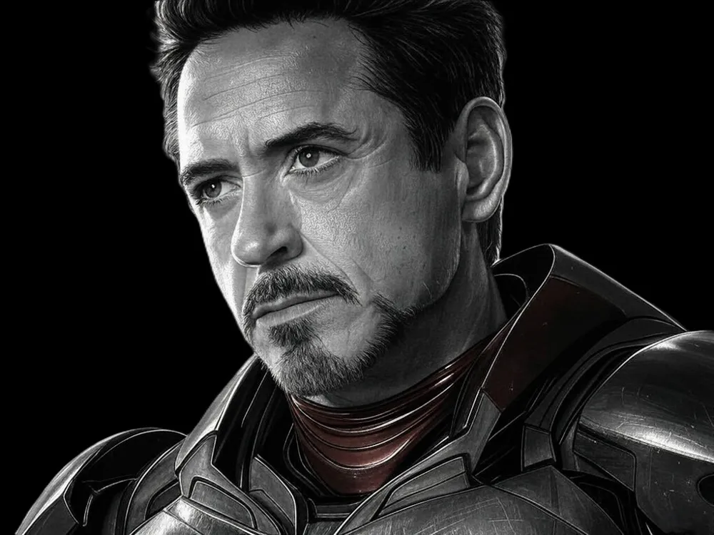 Tony Stark Iron man Hueforge ( Robert Downey Jr ) by leshowpatate MakerWorld: Download Free 3D ...