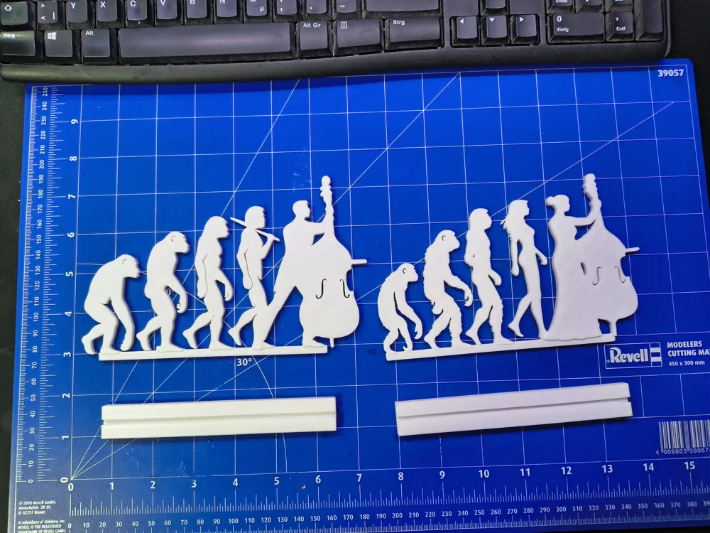 Menschliche Evolution – Klassischer Kontrabassspieler – Kostenloses 3D ...