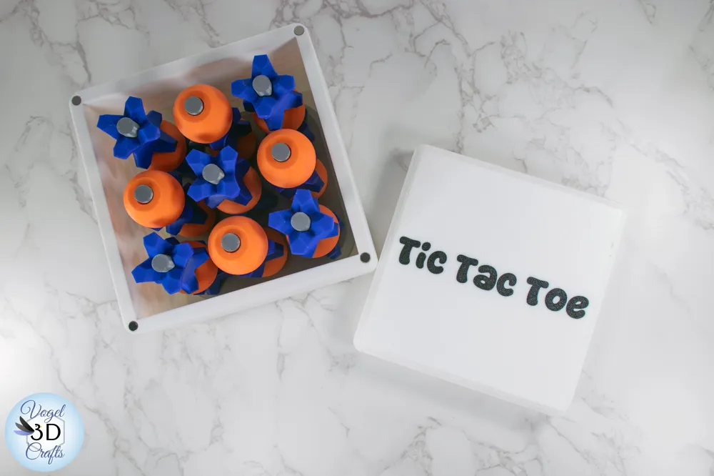 Tic-Tac-Toe mit Aufbewahrungsbox – Kostenloses 3D-Druckmodell – MakerWorld