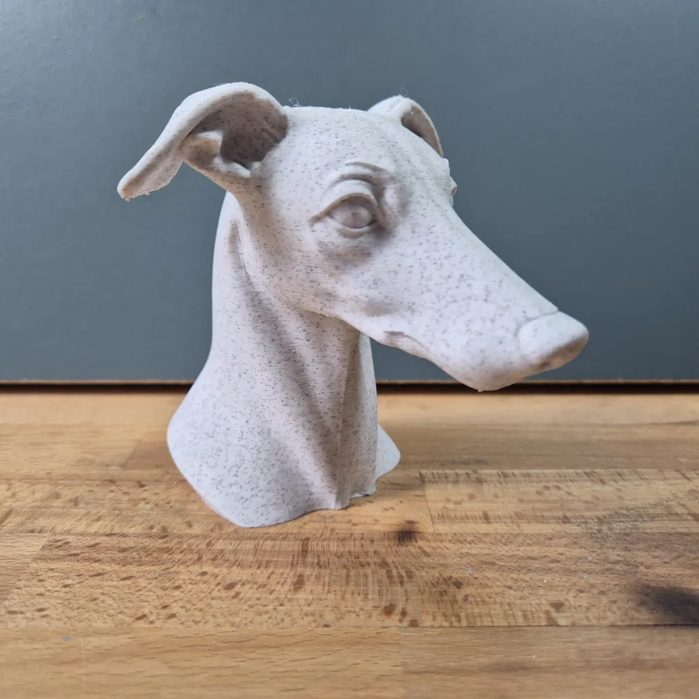 Whippet Dog Bust by Mr.Jay MakerWorld: Download Free 3D Models