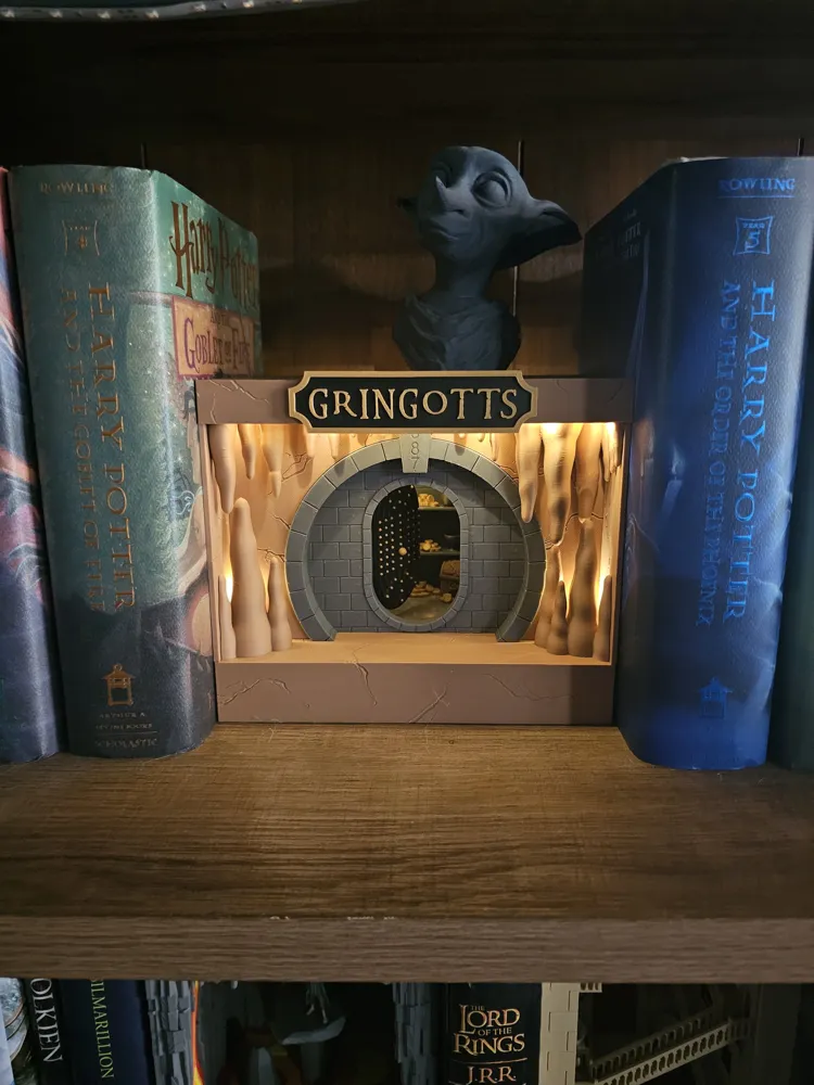 Harry Potter Gringotts Vault Book Nook - Free 3D Print Model - MakerWorld