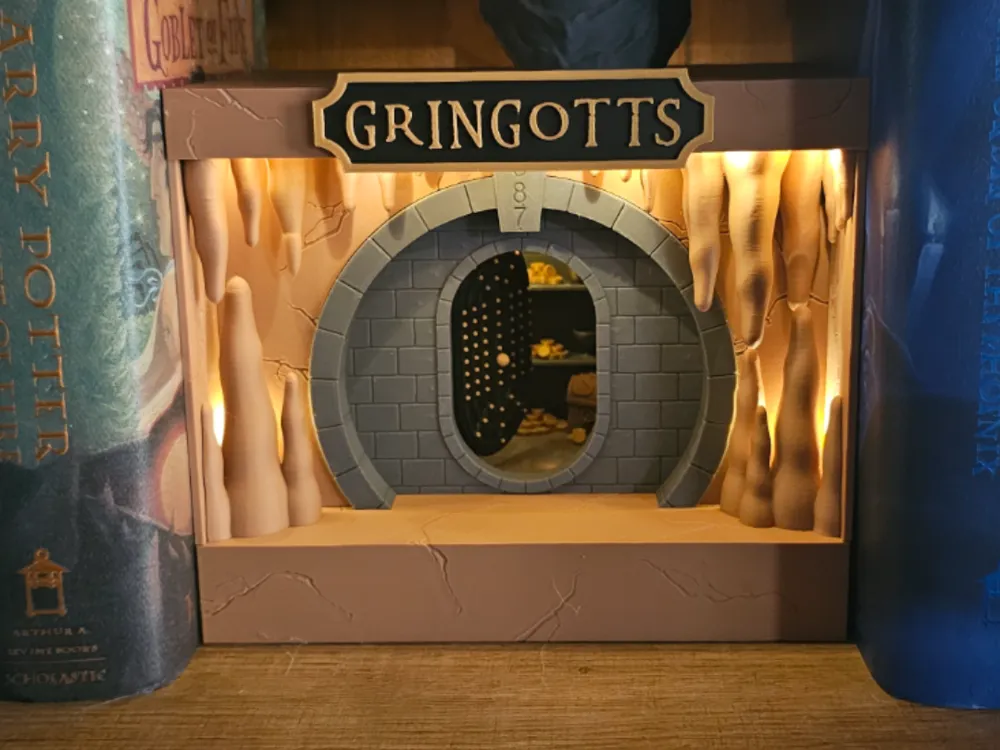 Harry Potter Gringotts Vault Book Nook - Free 3D Print Model - MakerWorld