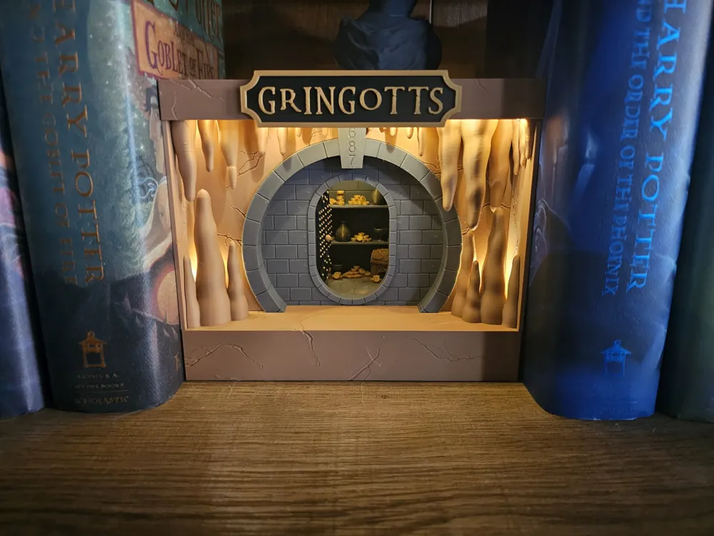 Harry Potter Gringotts Vault Book Nook - Free 3D Print Model - MakerWorld