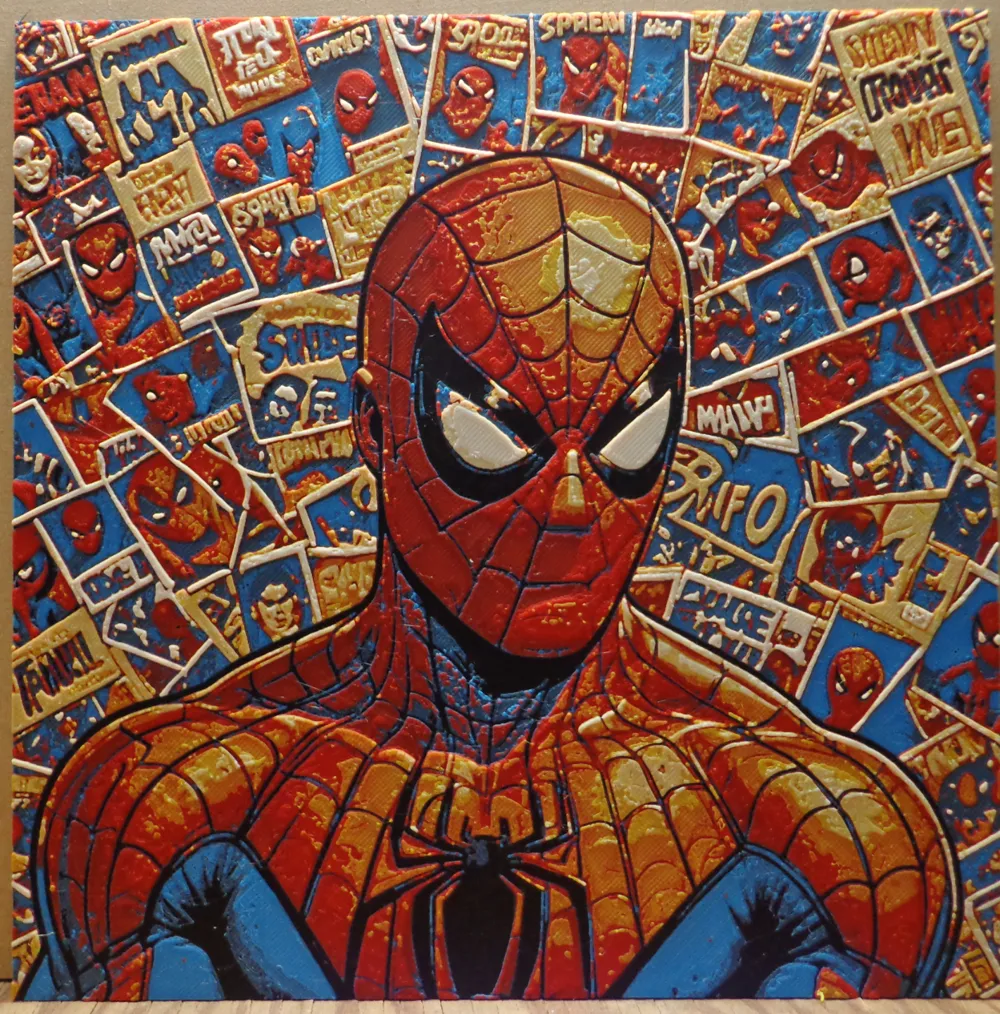 Hueforge Spider-man 5 color print by The Mad Fabricator - MakerWorld