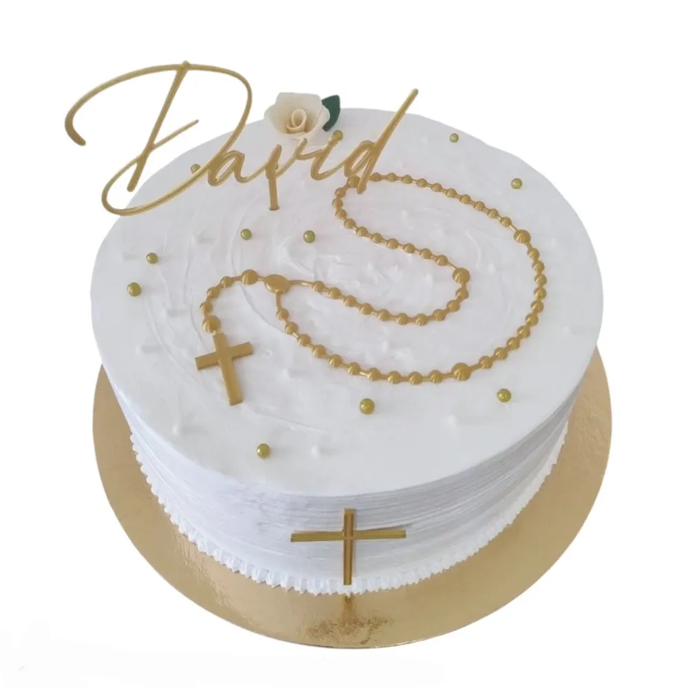 Rosary cake topper (First Holy Communion) - Free 3D Print Model ...