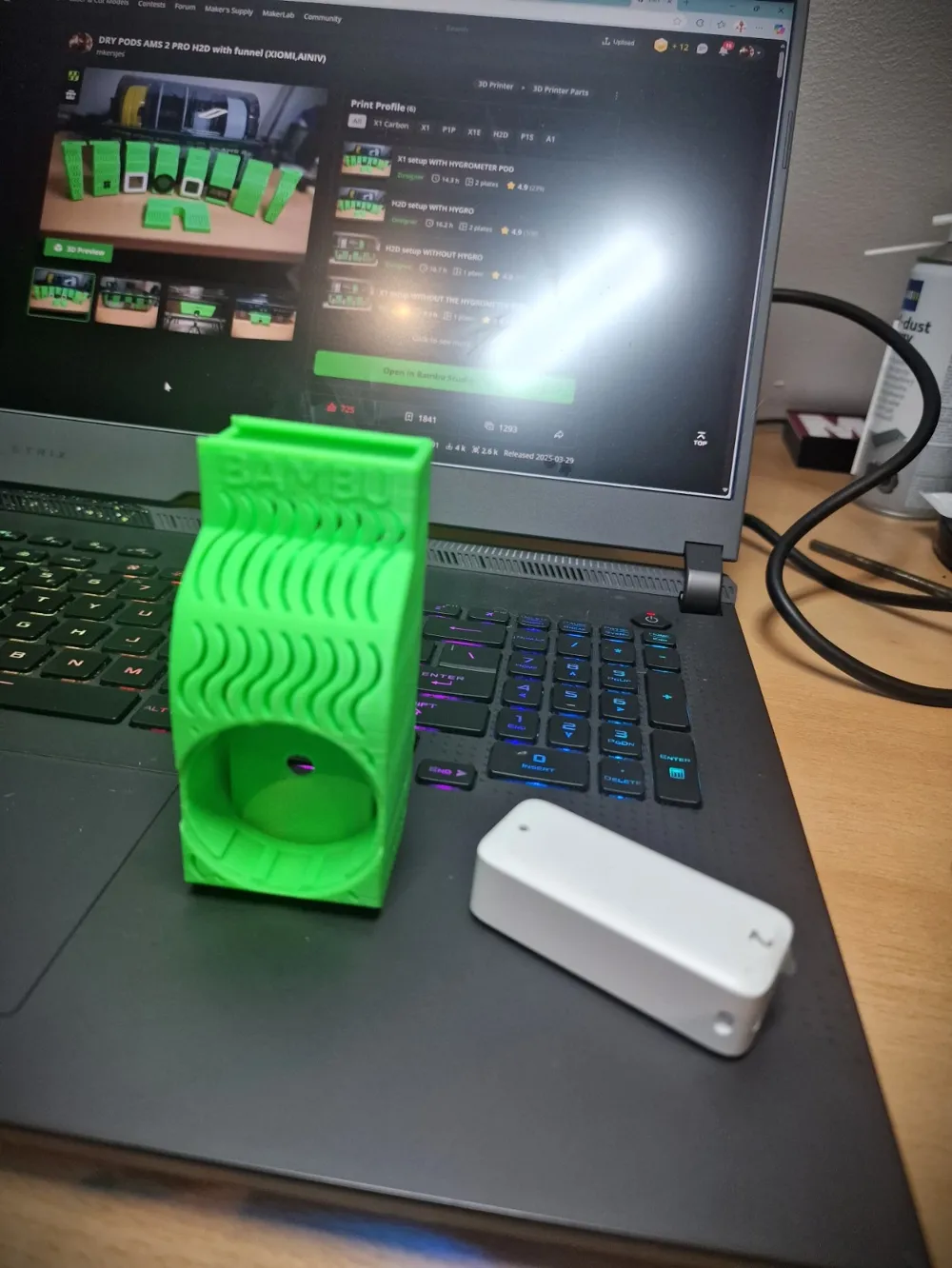 DRY POD AMS 2 PRO Switchbot/GoveeLife round meter. - Free 3D Print ...