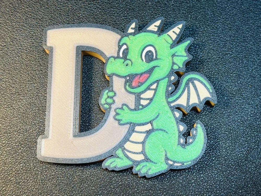 Letter D “Dragon” - Animal Alphabet by JAV-3D MakerWorld: Download Free ...