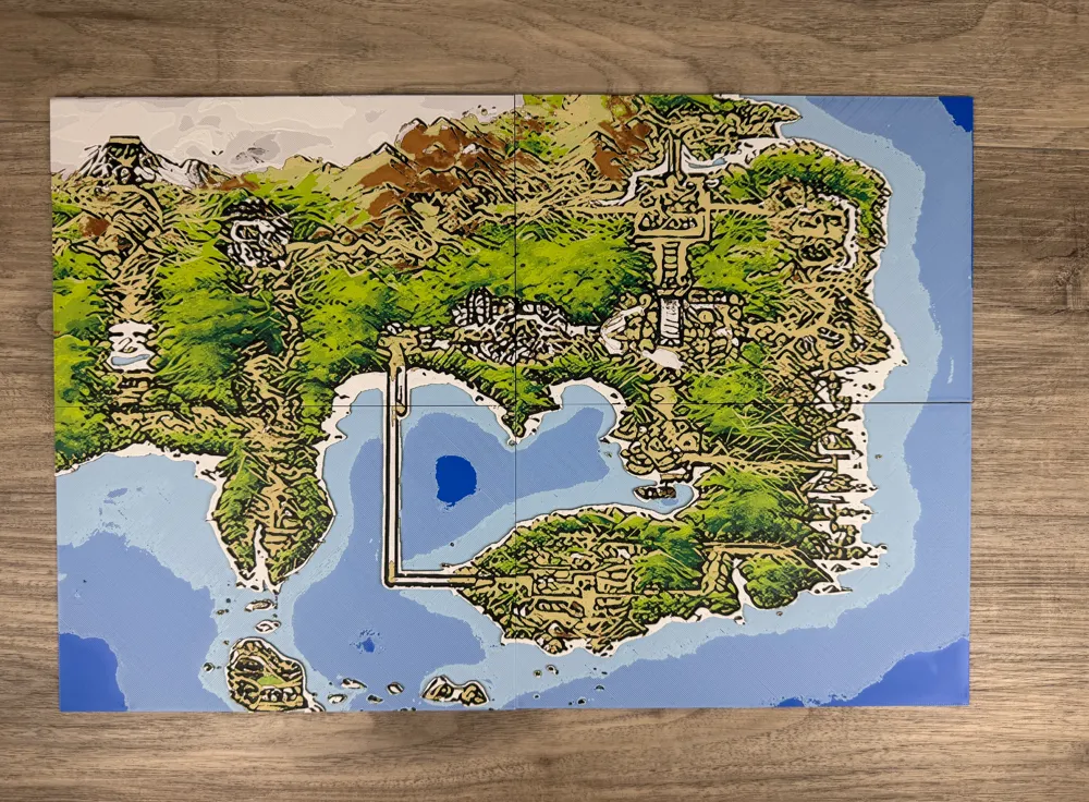 Kanto Region Map – Four-Panel Set by Canadian Gamer MakerWorld ...