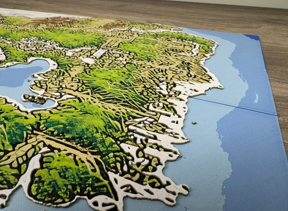 Kanto Region Map – Four-Panel Set - Free 3D Print Model - MakerWorld