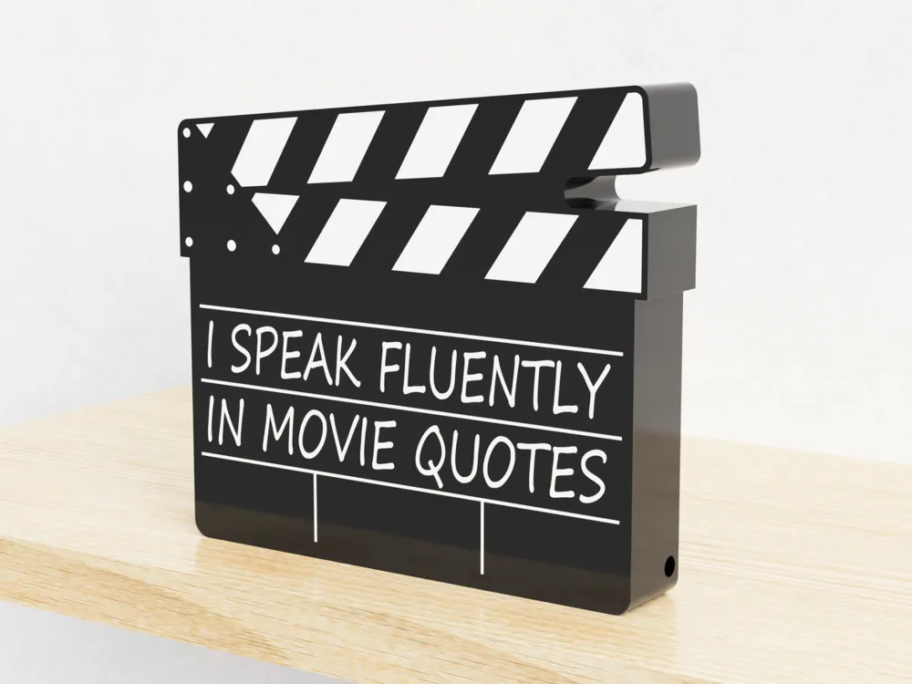 Ciak Movie Lightbox / Frame by Valeria Momo - MakerWorld