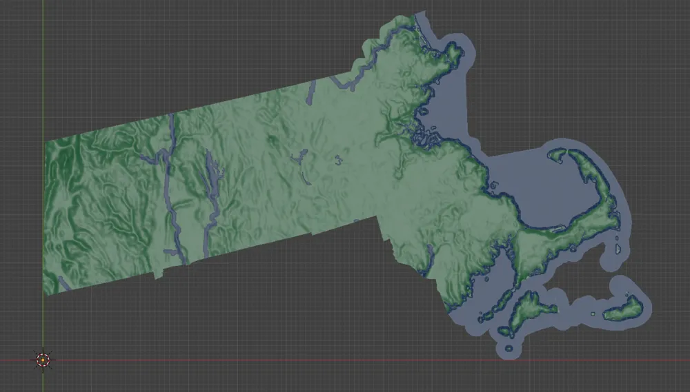 Massachusetts, USA (MA) Topographic Map by ansonl - MakerWorld