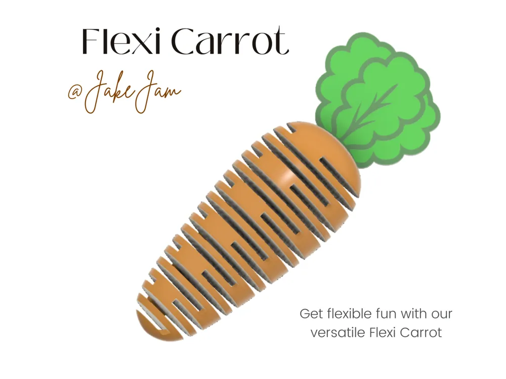 Flexi Carrot by Jake - MakerWorld