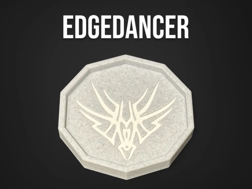 Edgedancer Glyph Coaster - Stormlight Archive by Bionic Armory - MakerWorld