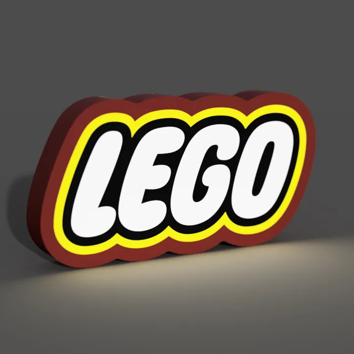 Brick Building Block Lightbox LED Lamp - Free 3D Print Model - MakerWorld